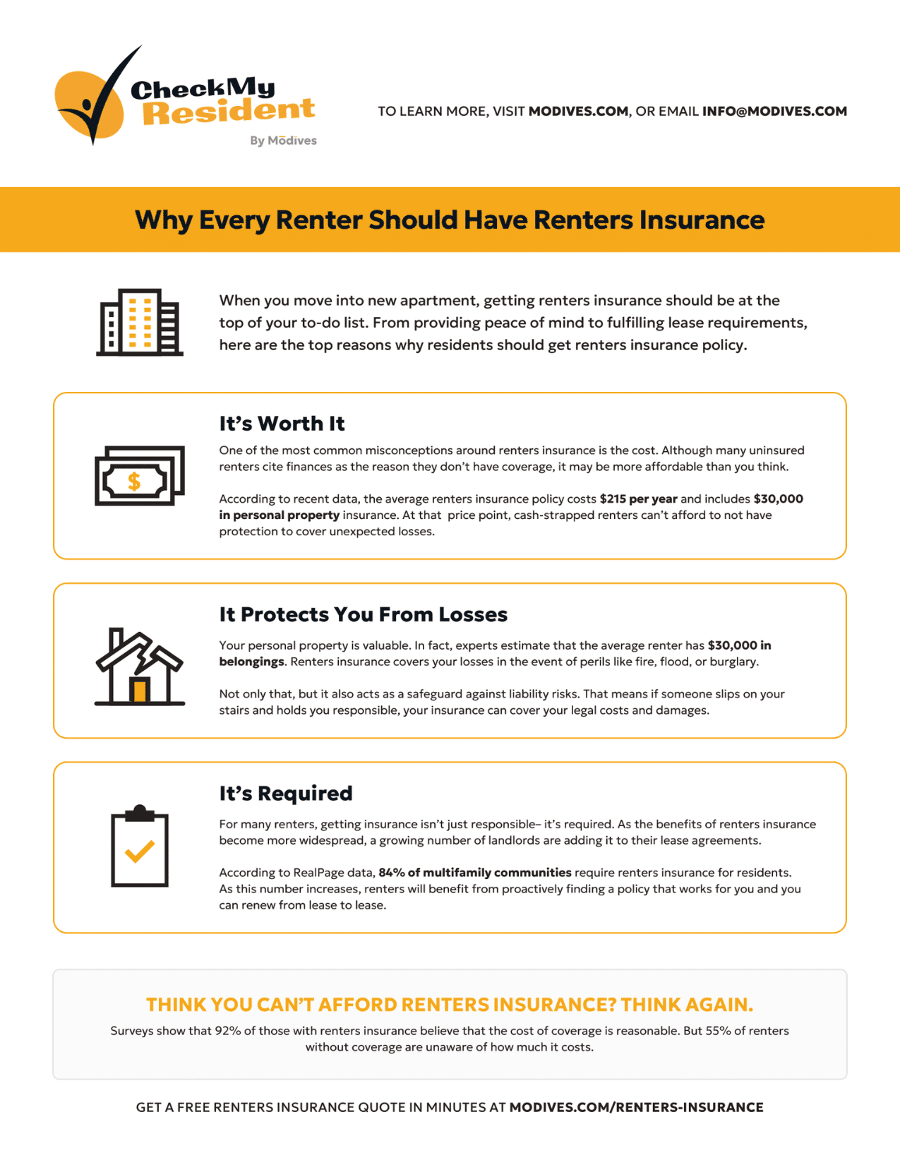 Renters Insurance Resources - CheckMy Resident